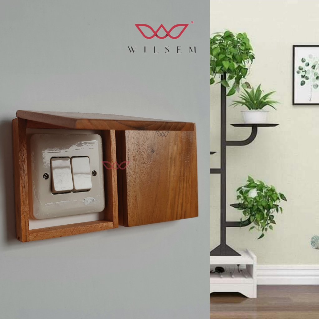 KAYU 100% Genuine Teak Wood Light Switch Frame/Switch Frame/Outlet ...