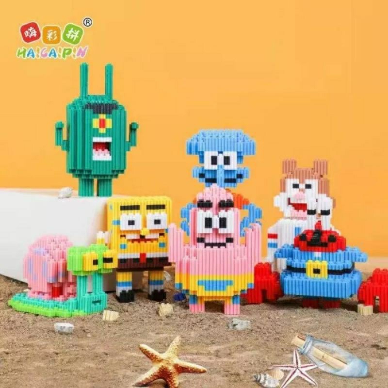 Nano Block Spongebob Series Toys Block Building Block Nano Block Nano Bricks Stacking Blocks ...