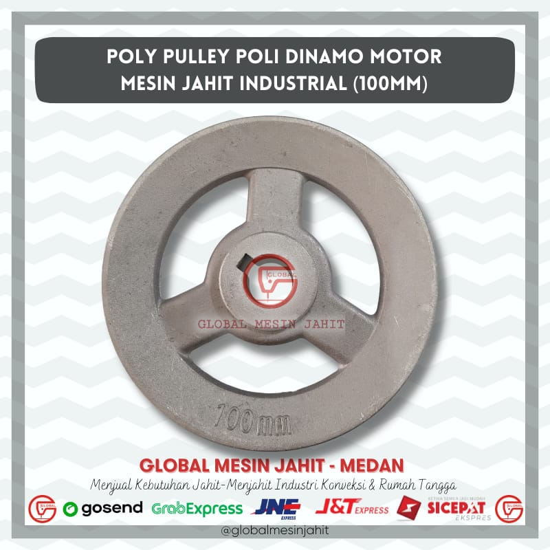 MESIN Poly Pulley Poli Dynamo Motor Industrial Sewing Machine Size ...