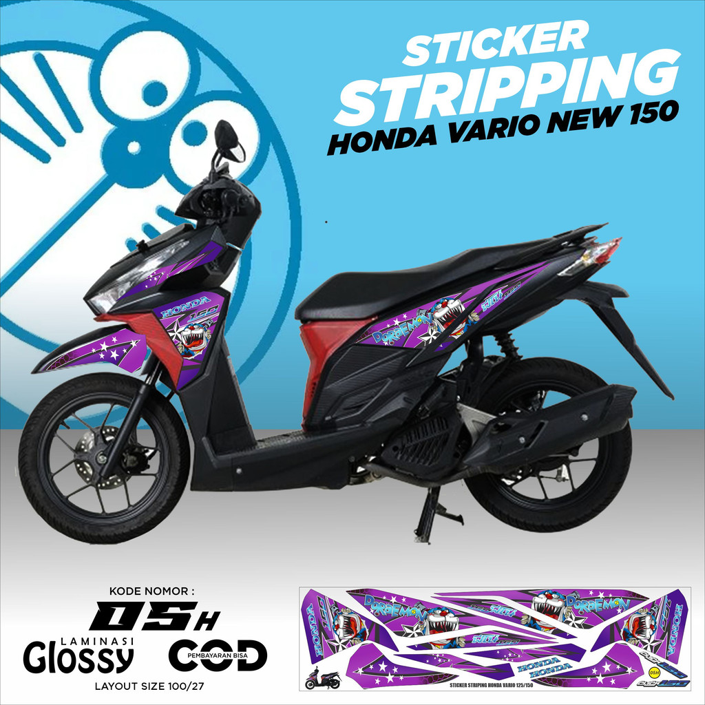 Honda Vario 150 Variation striping/Vario 150 Motorcycle decal sticker ...