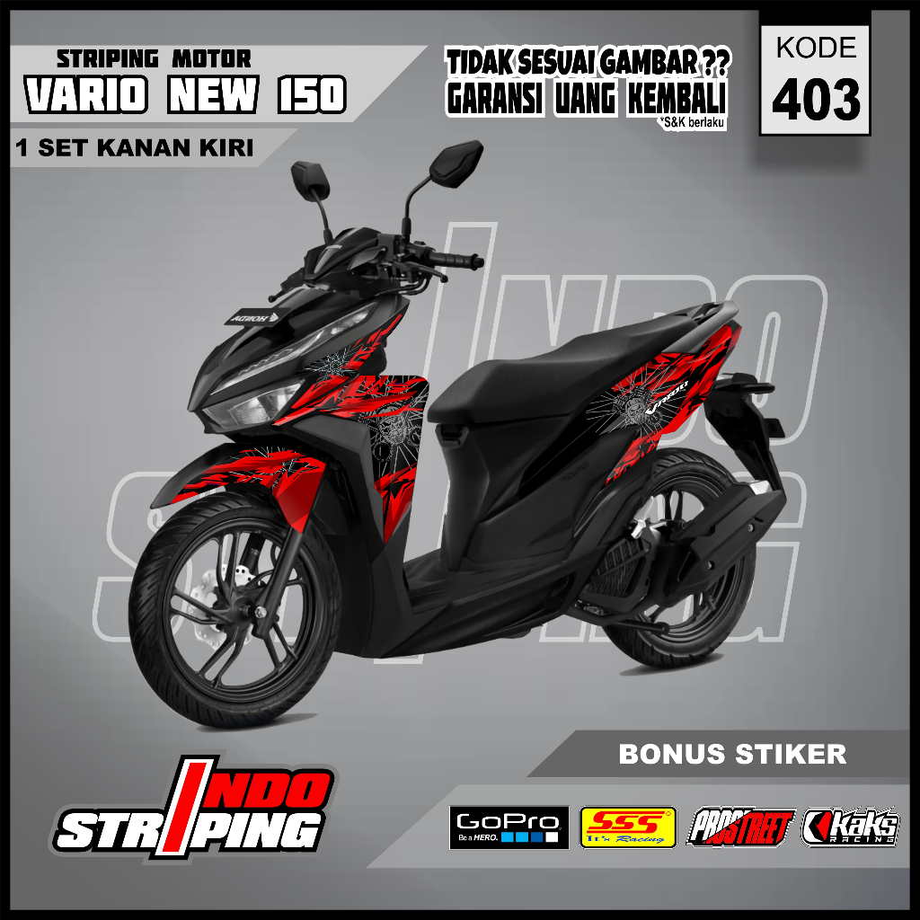 Striping Variations Honda VARIO ALL NEW 150 2018 2019 2020 2021 2022 ...