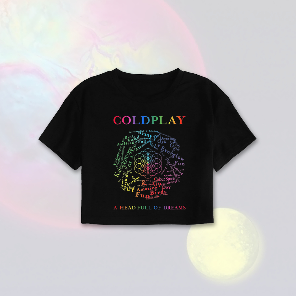Coldplay Croptee | Coldplay Band Croptee | Coldplay Croptop | Crop Top ...