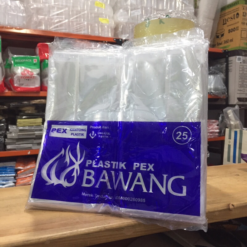 Clear Plastic Bag BAWANG PEX 25 or TOMATO PEX 25 Clear HD PEX Plastic ...