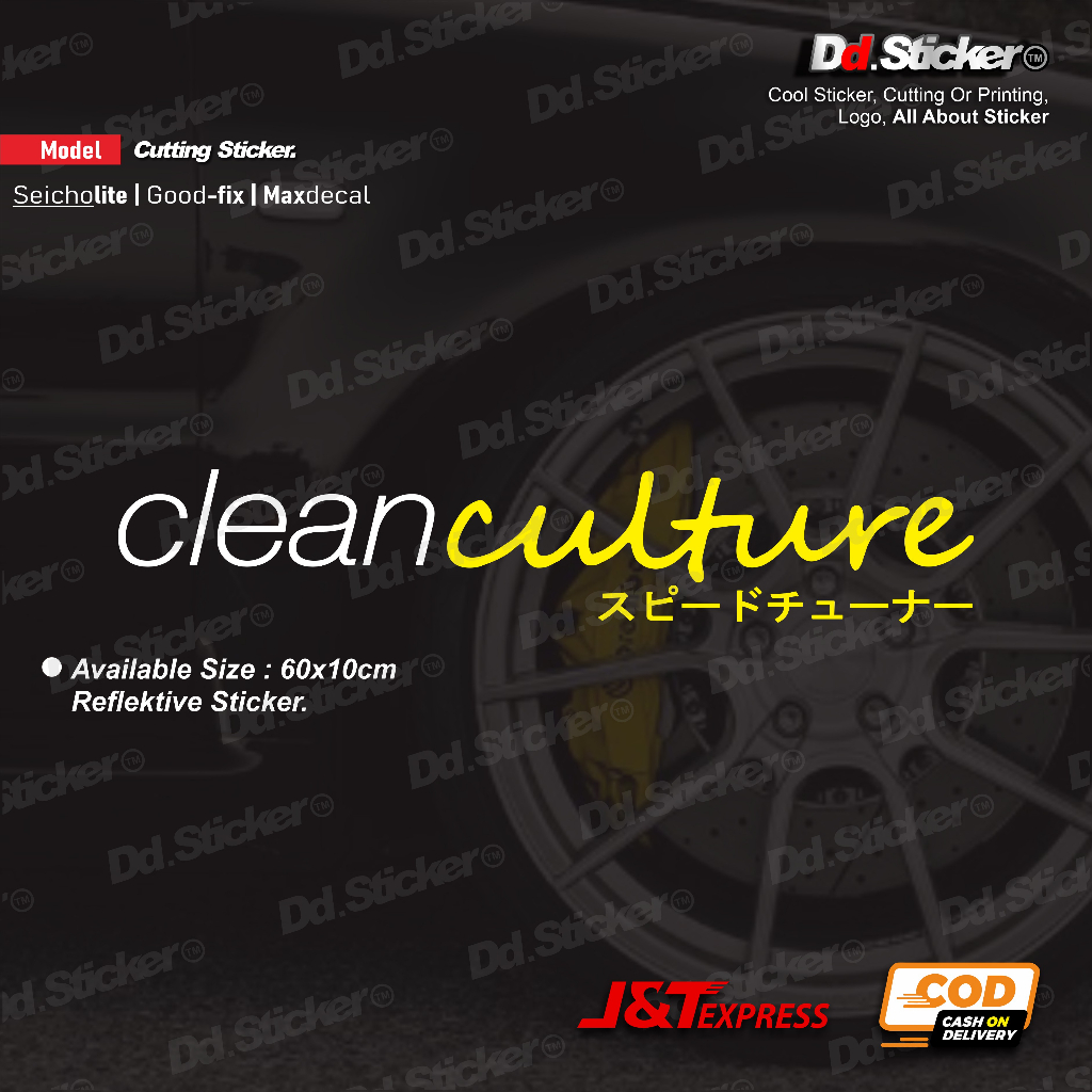 Car Glass Clean Culture Sticker | Cutting Sticker | Shopee Philippines