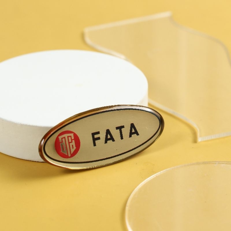 Brass Oval Resin Chest Nameplate Doctor Nurse Employee | Shopee Philippines