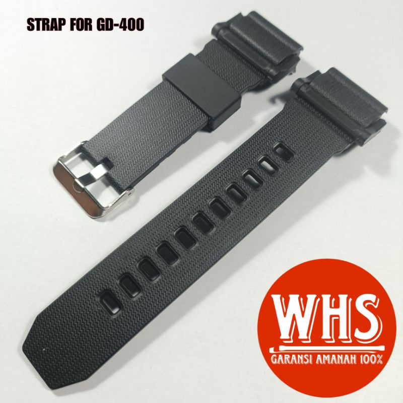 Casio GD400 GD-400 GD 400 Watch Strap Grade A Rubber Strap | Shopee ...