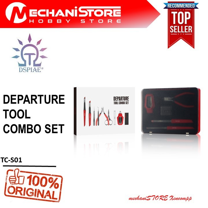 Dspiae Department Tool Combo Set - Toolkit Nipper Sandpaper Tweezers ...
