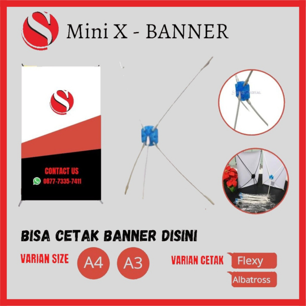 Mini X Banner A3/Mini X Banner/Mini Frame X Banner/Mini Leg X Banner | Shopee Philippines