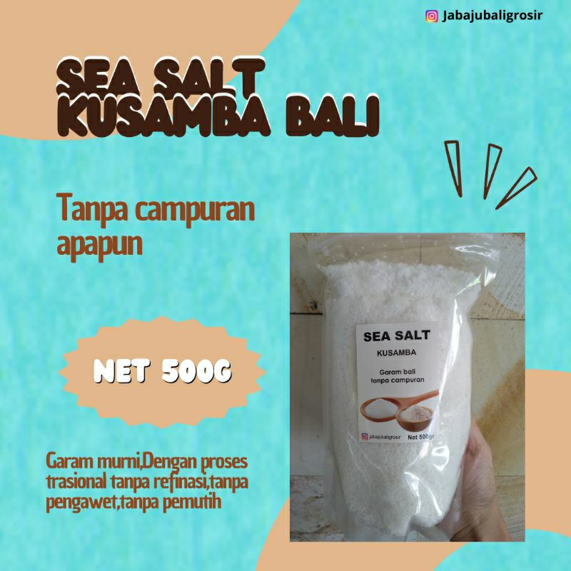 Kusamba salt 500g bali/organic Balinese salt | Shopee Philippines