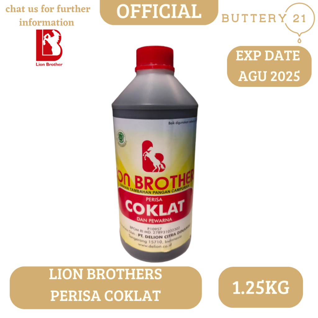 Lion BROTHERS CHOCOLATE FLAVOR 1.25 KG / CHOCOLATE FLAVOR AND COLORING ...