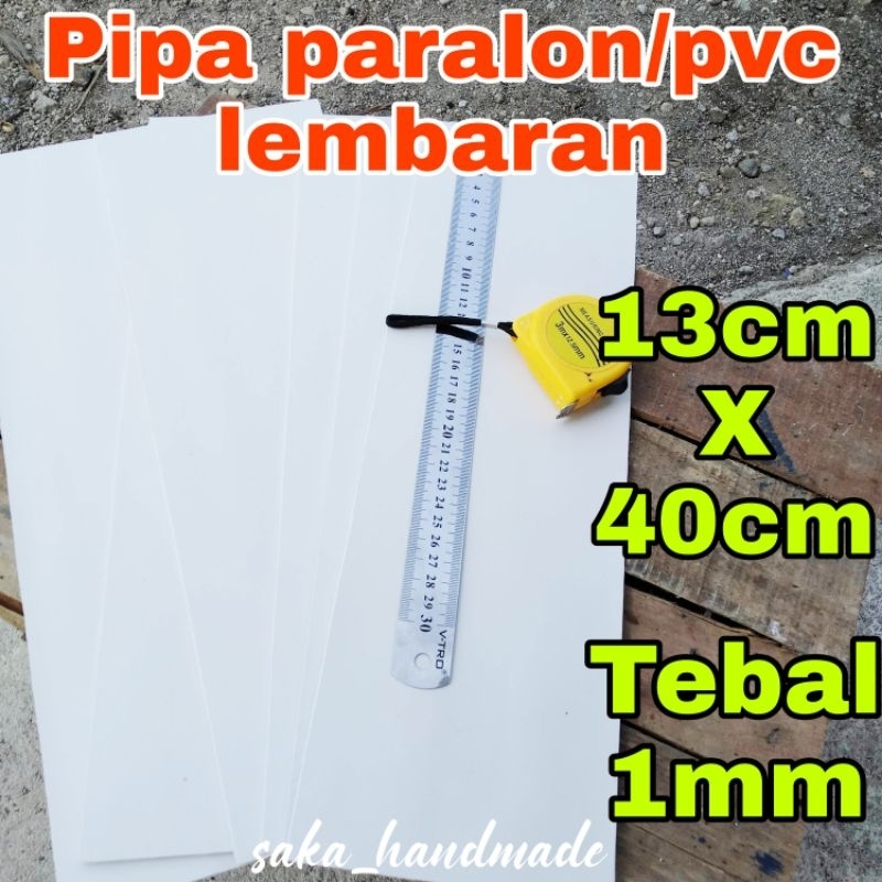 Paralon PIPE/PVC SHEET (13cm X 40cm) 1mm THICK | Shopee Philippines