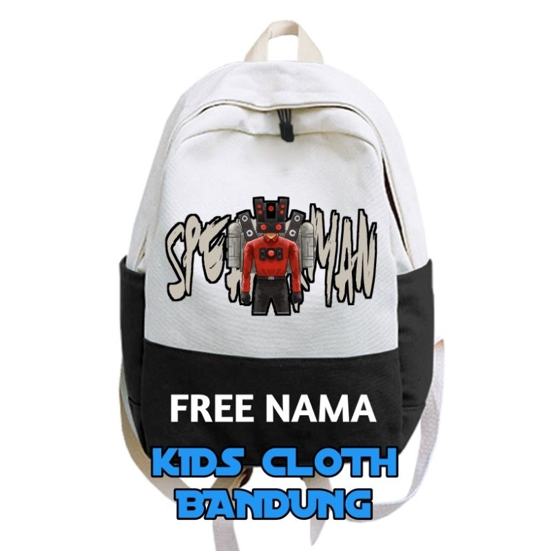 Free Name Backpack Children's Backpack Skibidi Toilet Speakerman ...