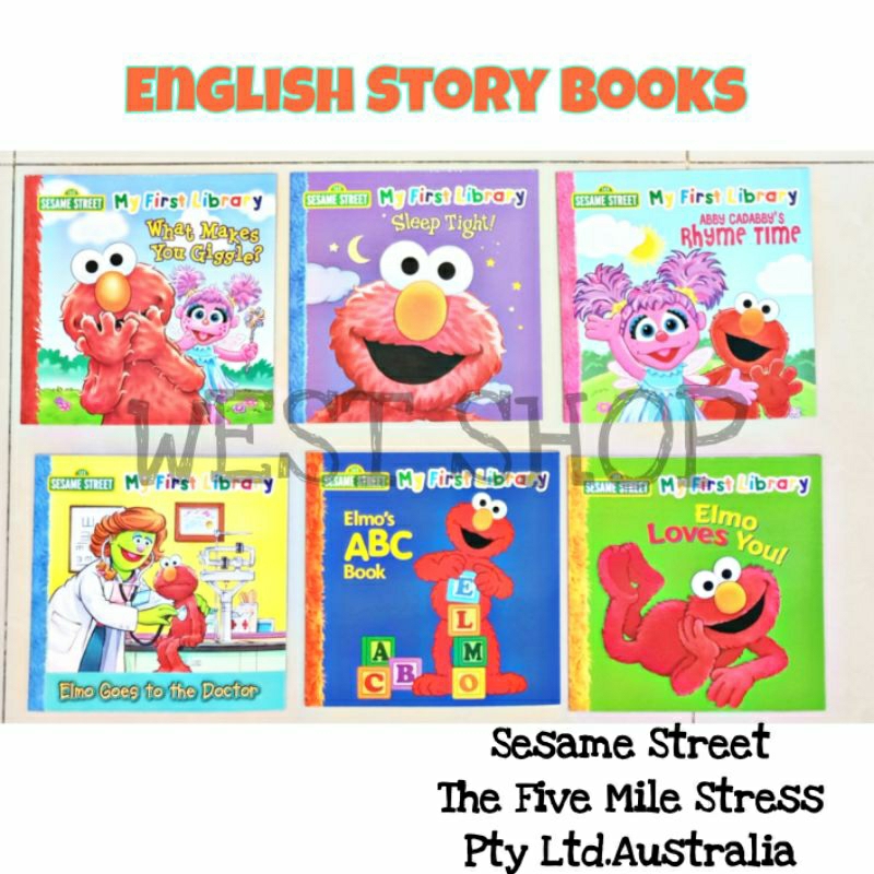 Sesame Street Elmo Storybook English Storybook | Shopee Philippines