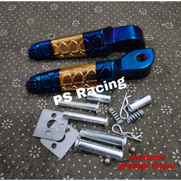 Footstep STEP Footrest TWOTONE APRILIA UNIVERSAL HONDA YAMAHA BEAT ...