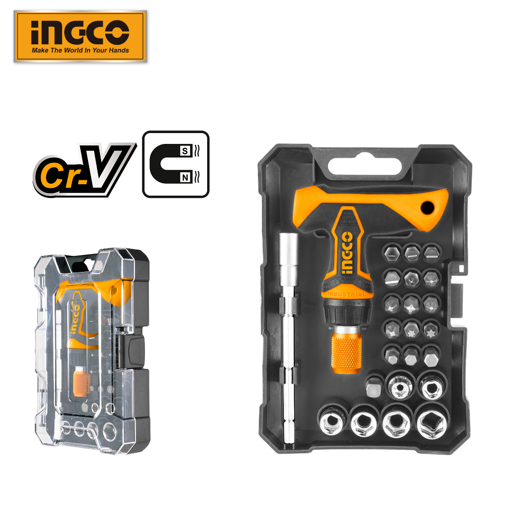 T-handle Wrench Screwdriver 24pcs Set INGCO HKSDB0188 Bicycle Toolkit ...