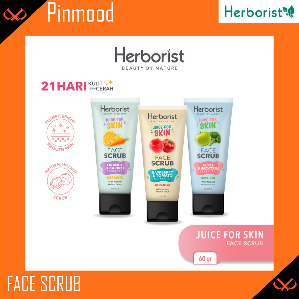 Herborist JUICE FOR SKIN FACE SCRUB [60G] FACIAL Cleansing Soap FACIAL ...