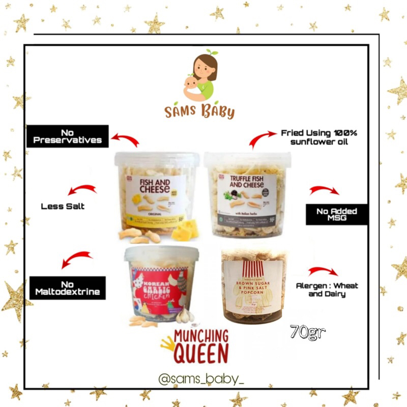 Munching QUEEN Fish and Chesse Fish and Chesse Crackers - Truffle Fish ...