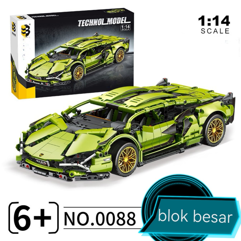 No0088 Toy Brick Technique Kids Educational Block Connecting Building ...