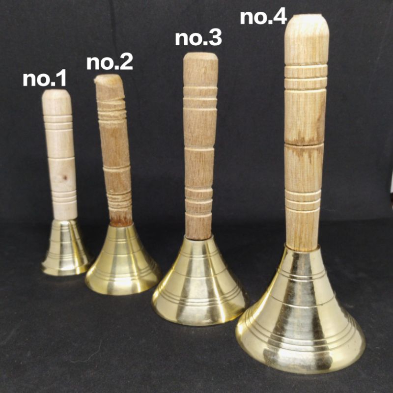 Brass bell / wooden stalk brass bell | Shopee Philippines