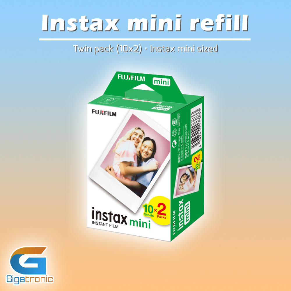 Fujifilm instax mini Paper refill Contents 20 (10 Sheets x 2 packs ...