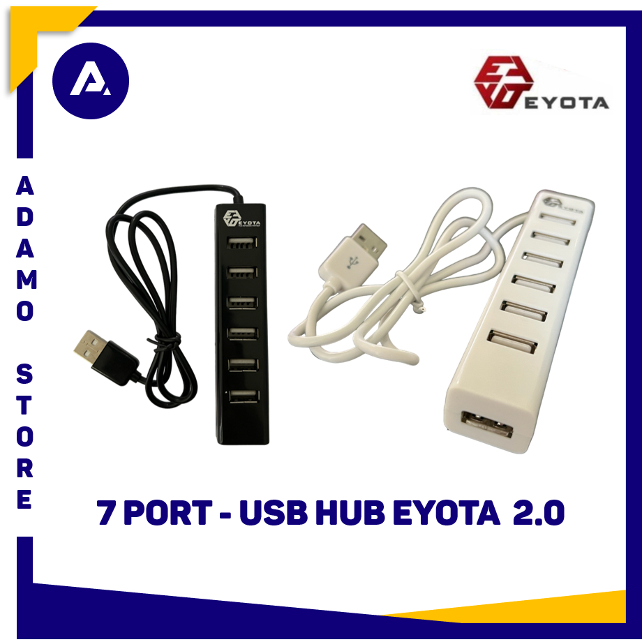 USB HUB Eyota 2.0 Adapter High Speed 7 Ports | Shopee Philippines