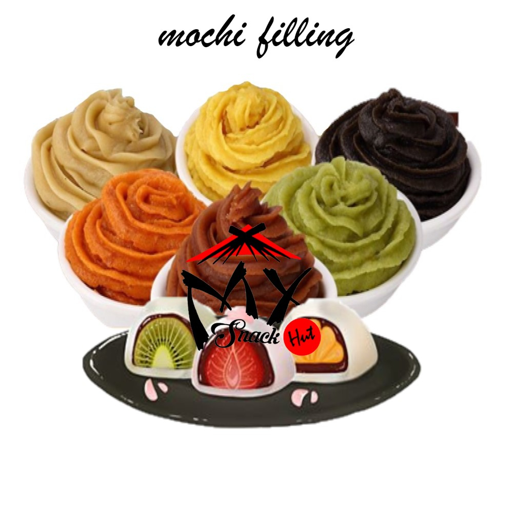 Mochi FILLING PASTE FILLING PANDAN PASTA DURIAN TAUSA TALAS MOCI MATCHA ...