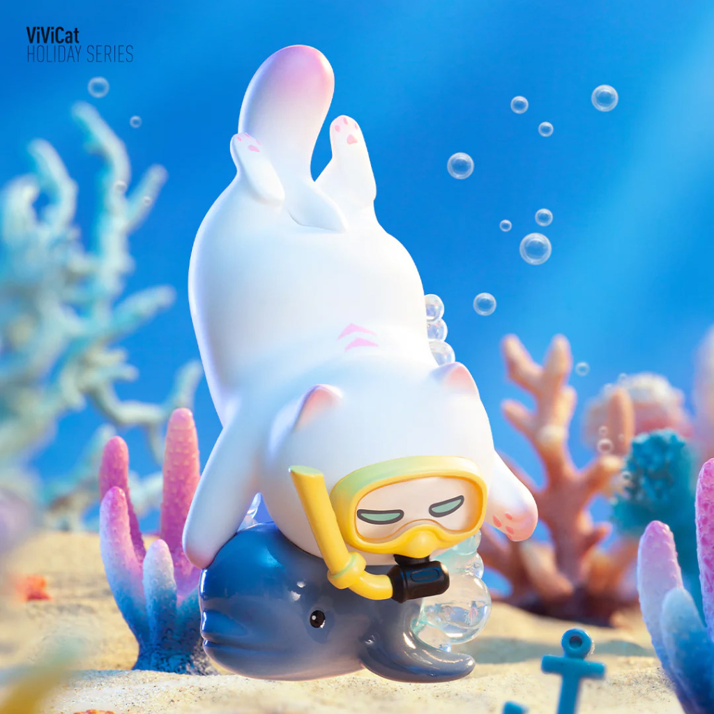 Popmart Vivicat Holiday - DOLPHIN - Pop Mart | Shopee Philippines