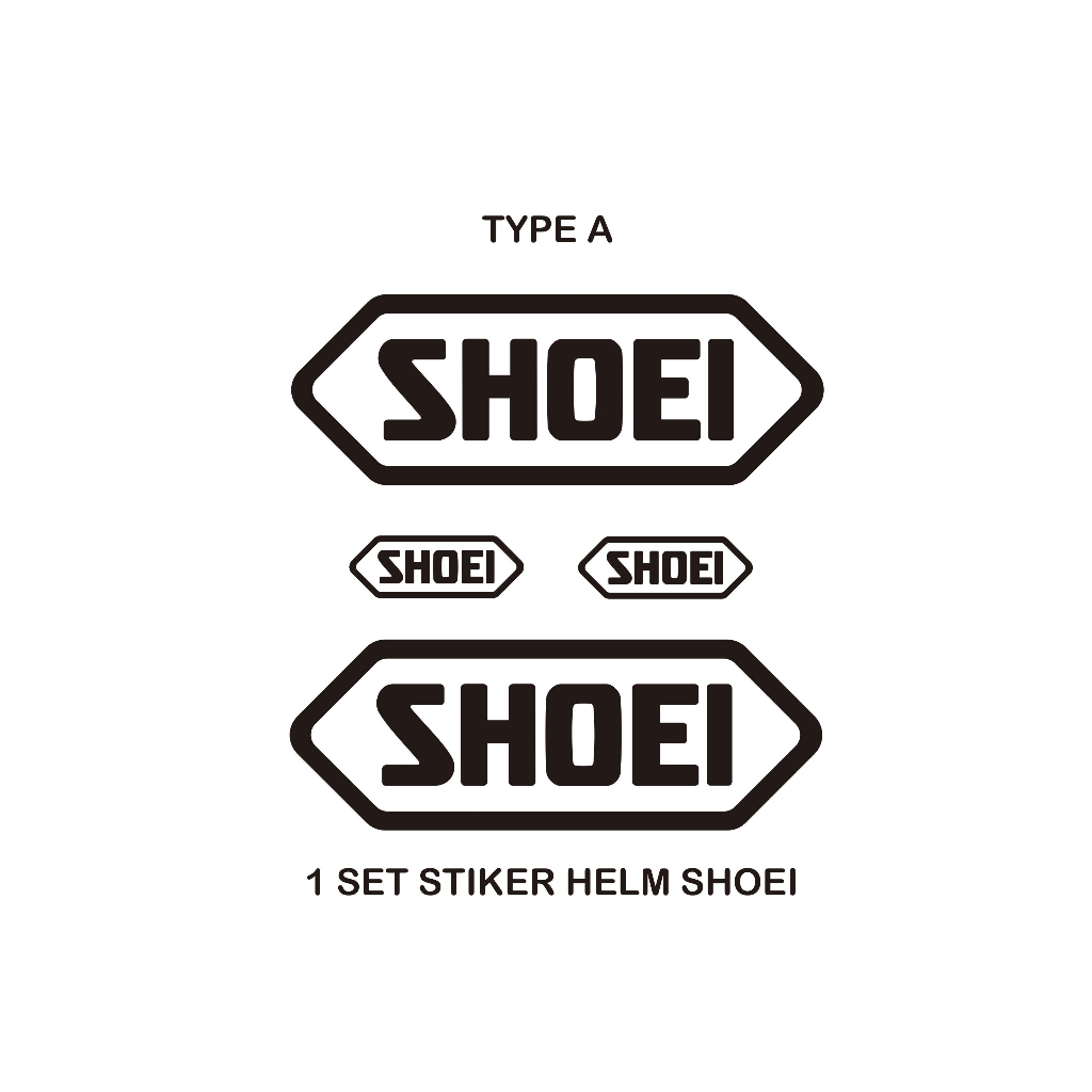 Shoei Helmet Print Cut Stickers / Cutting SHOEI Helmet Stickers ...