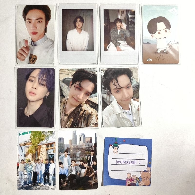 Photocard BTS Jin Jimin j-hope Jack In The Box JITB Deco Kit In The Seom D-Icon Map of The Soul ...