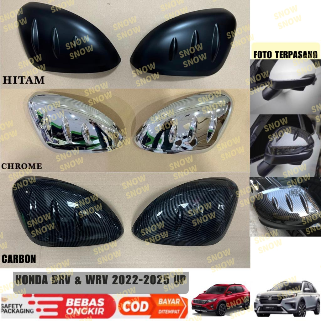 Honda BRV WRV 2022 2023 2024 2025 2026 UP Black Chrome Carbon Rear View ...