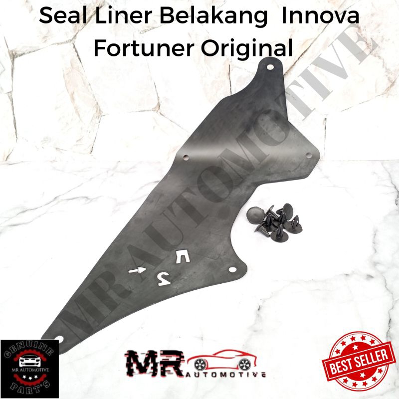 Innova Fortuner ORIGINAL Rear Fender Seal Liner+6Pcs Clips | Shopee ...