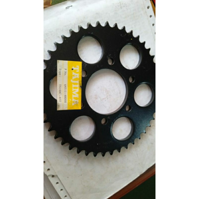 Rear Gear SUZUKI TS100 45T Japan High Quality | Shopee Philippines