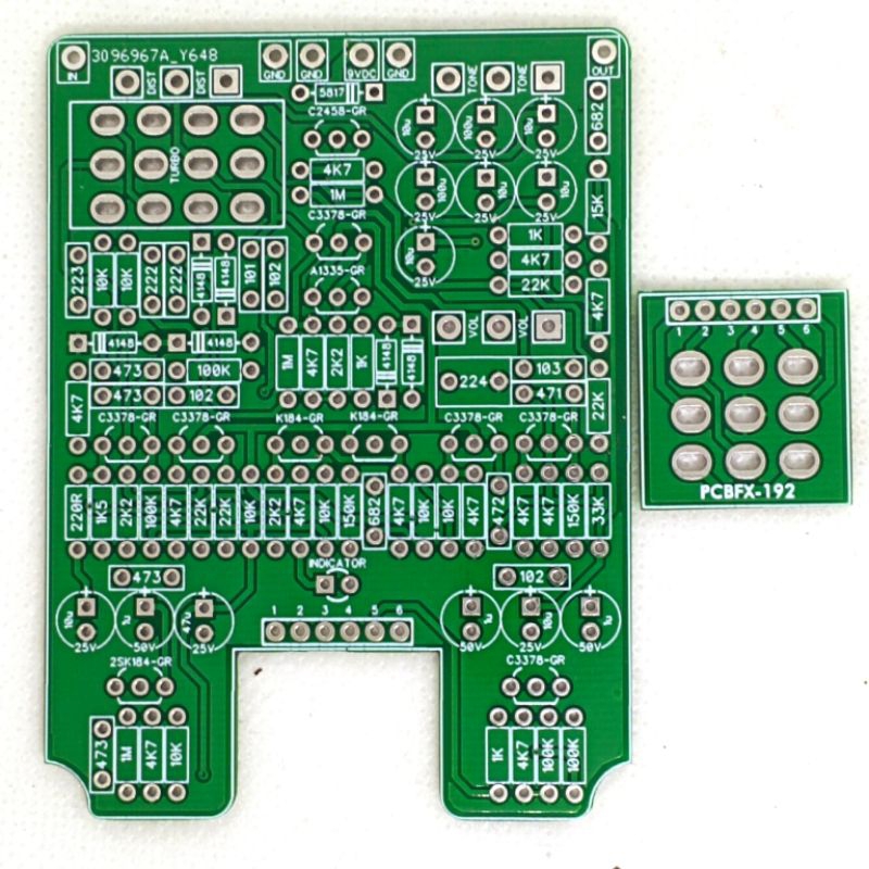 T-audio PCBFX-192 Based on Boss DS2 Turbo Distortion True Bypass ...