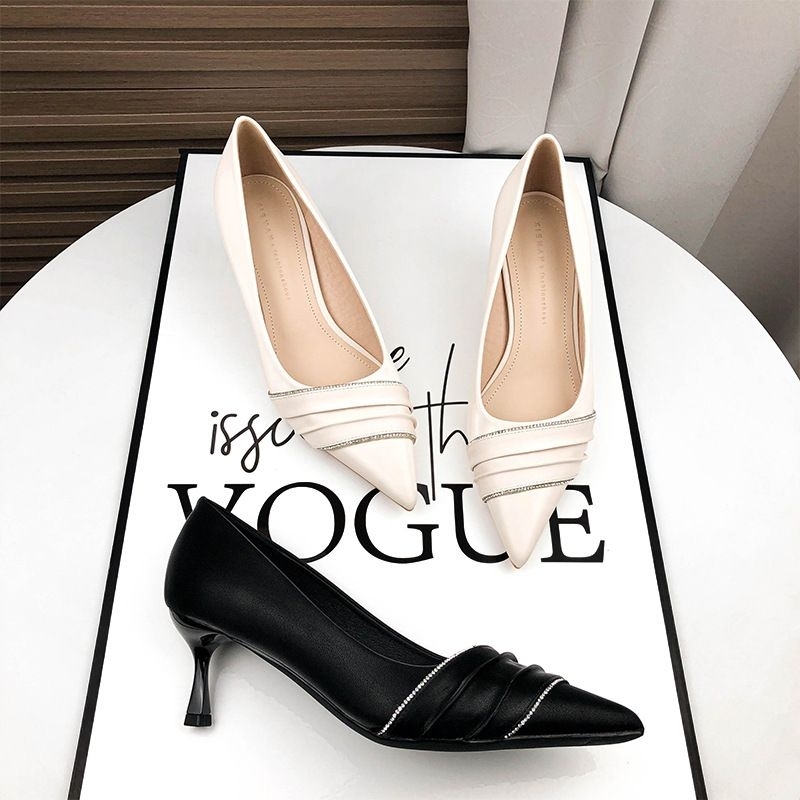 Pf092 LATEST IMPORTED PREMIUM HIGH HEEL FORMAL WORK SHOES | Shopee ...