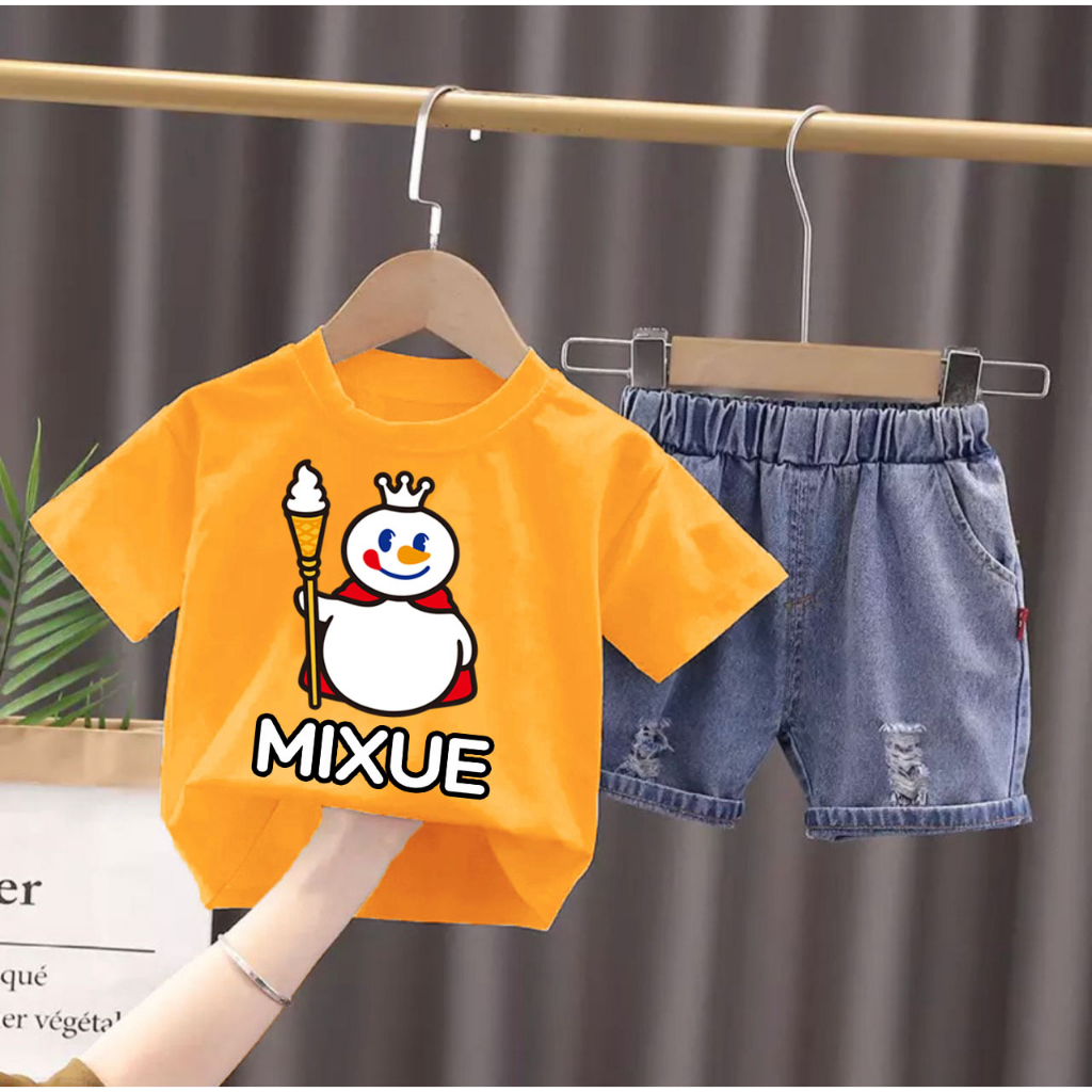 Cutest Girls And Boys Clothes With Graphic Pattern MIXUE 2023 | Shopee ...