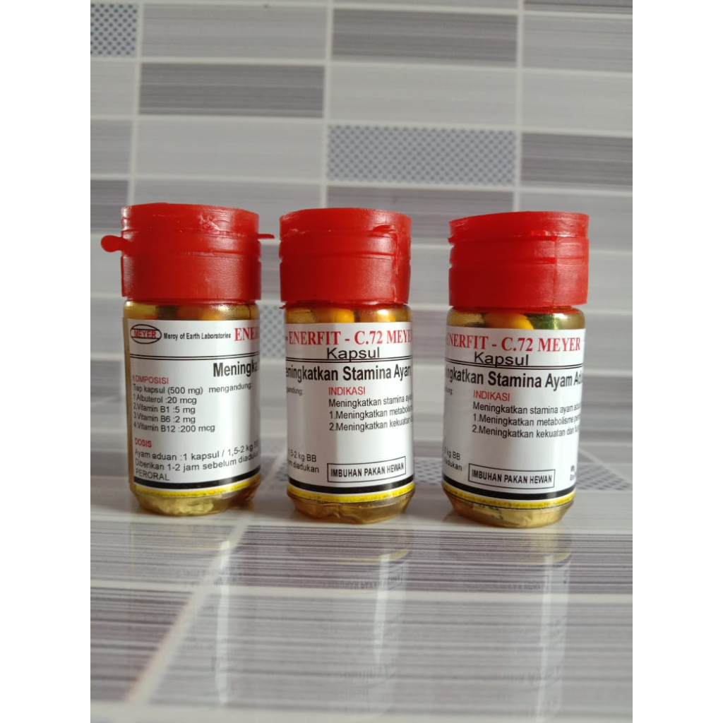 Enerfit-c.72 MEYER CAPSULES - Increases the stamina of fighting cocks ...