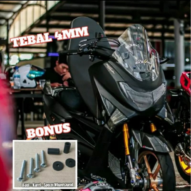 Windshield NMAX OLD TDR V2. Old NMAX VISOR 4 MILI THICK | Shopee ...