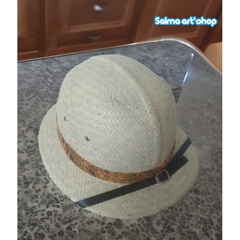 Company hat / bicycle demang hat, Dutch onthel meneer woven with pandan ...