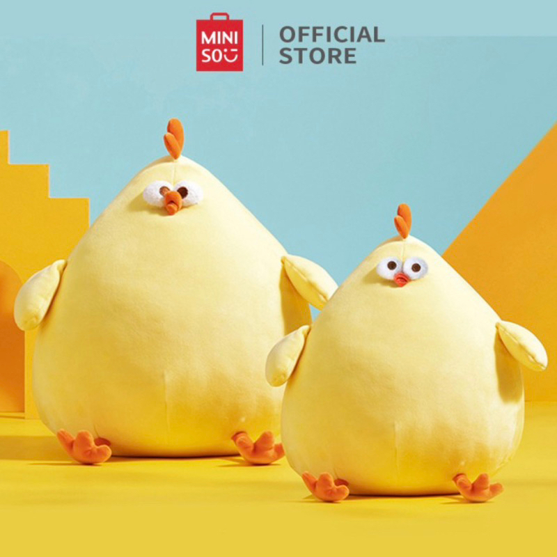 Miniso Soft Chicken Doll Sleeping Plush Toy Animal Kids Gift-Chicken ...