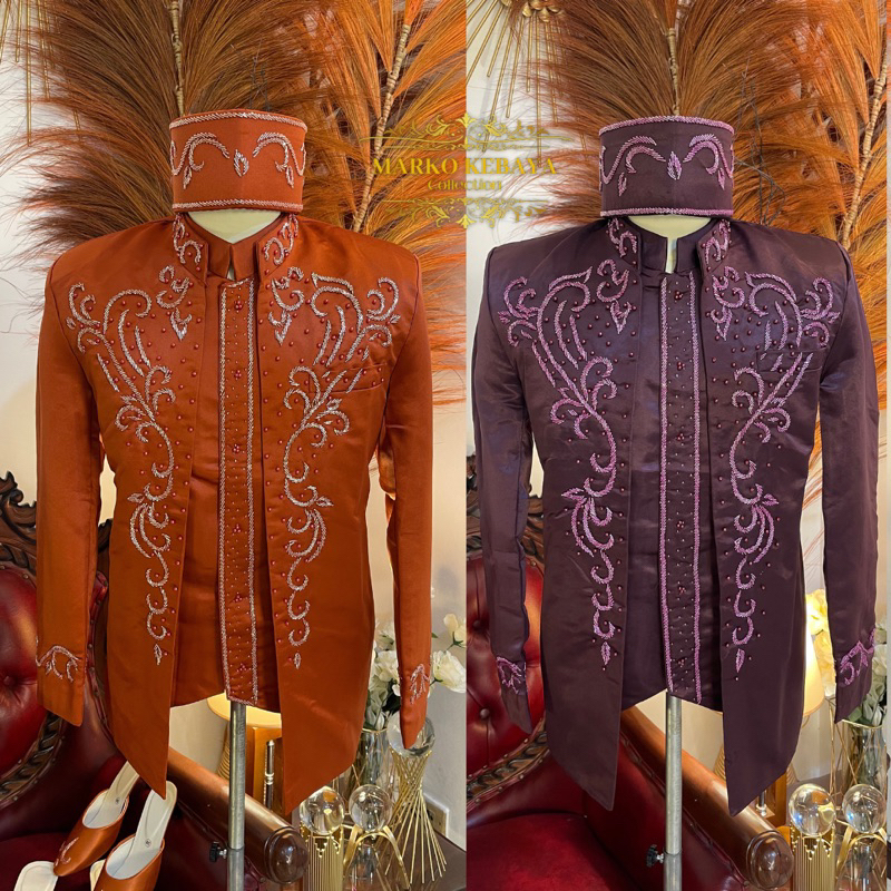 Bridal Beskap | White Bridal Beskap | Beskap the groom | Premium bridal ...