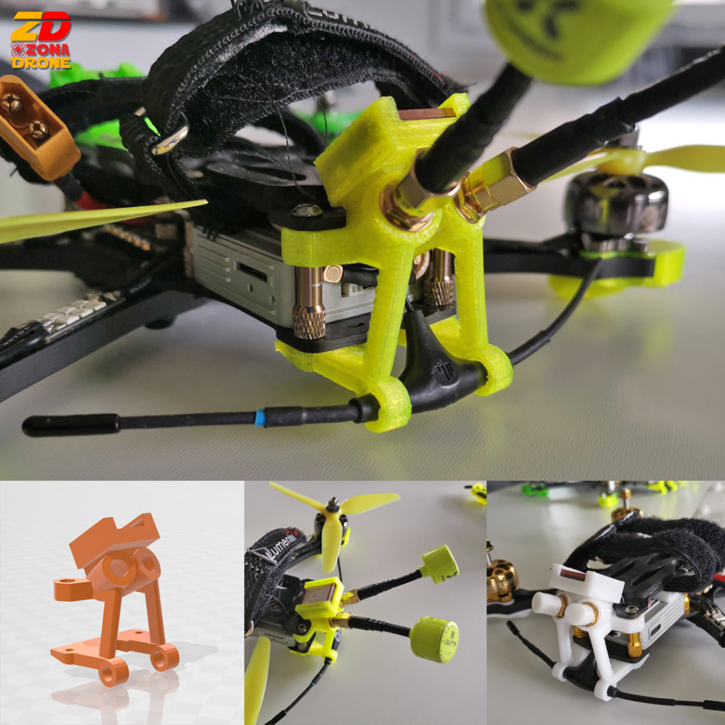 ImpulseRC Apex HD 5 inch GPS TBS M8 Crossfire DJI Antenna MountR9 ...