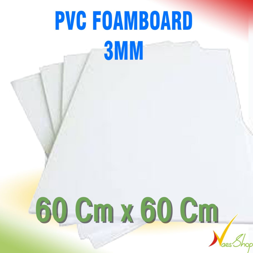 PVC Foam board 3mm sheet 60cmx60cm | Shopee Philippines