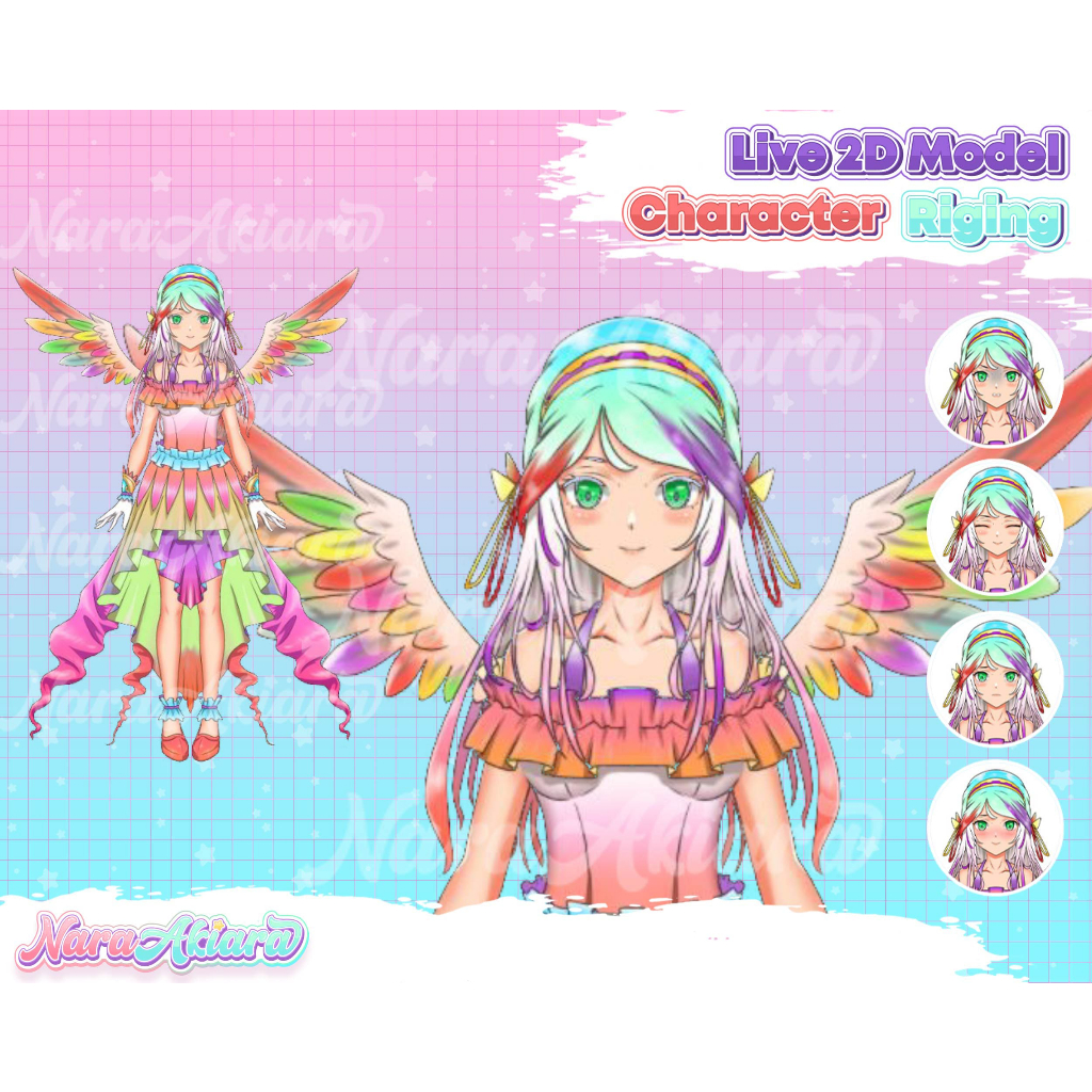 Live2d Anime Character Collection for Vtubers Ready to Use, 2D Vtuber ...