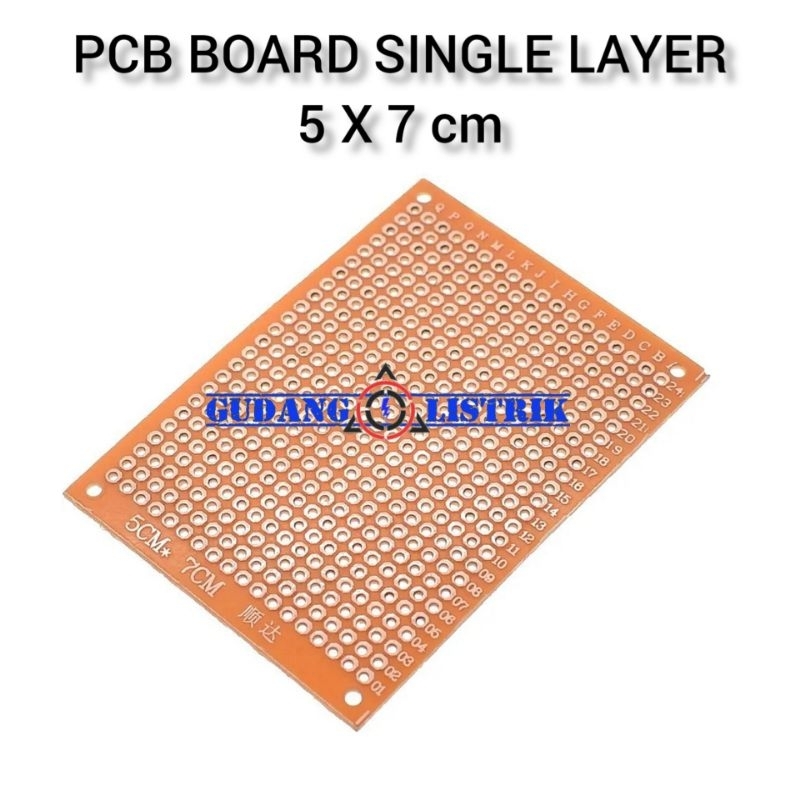 Pcb Matrix Hole 5x7cm One Side Single Layer PCB Board Universal 2.54mm ...