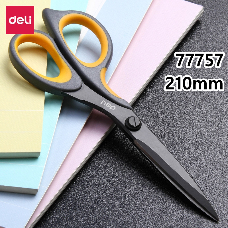 Deli Non-Stick Scissors E6027 E77757 175mm 210mm 6027 77757 Teflon Scissors Stainless Steel ...