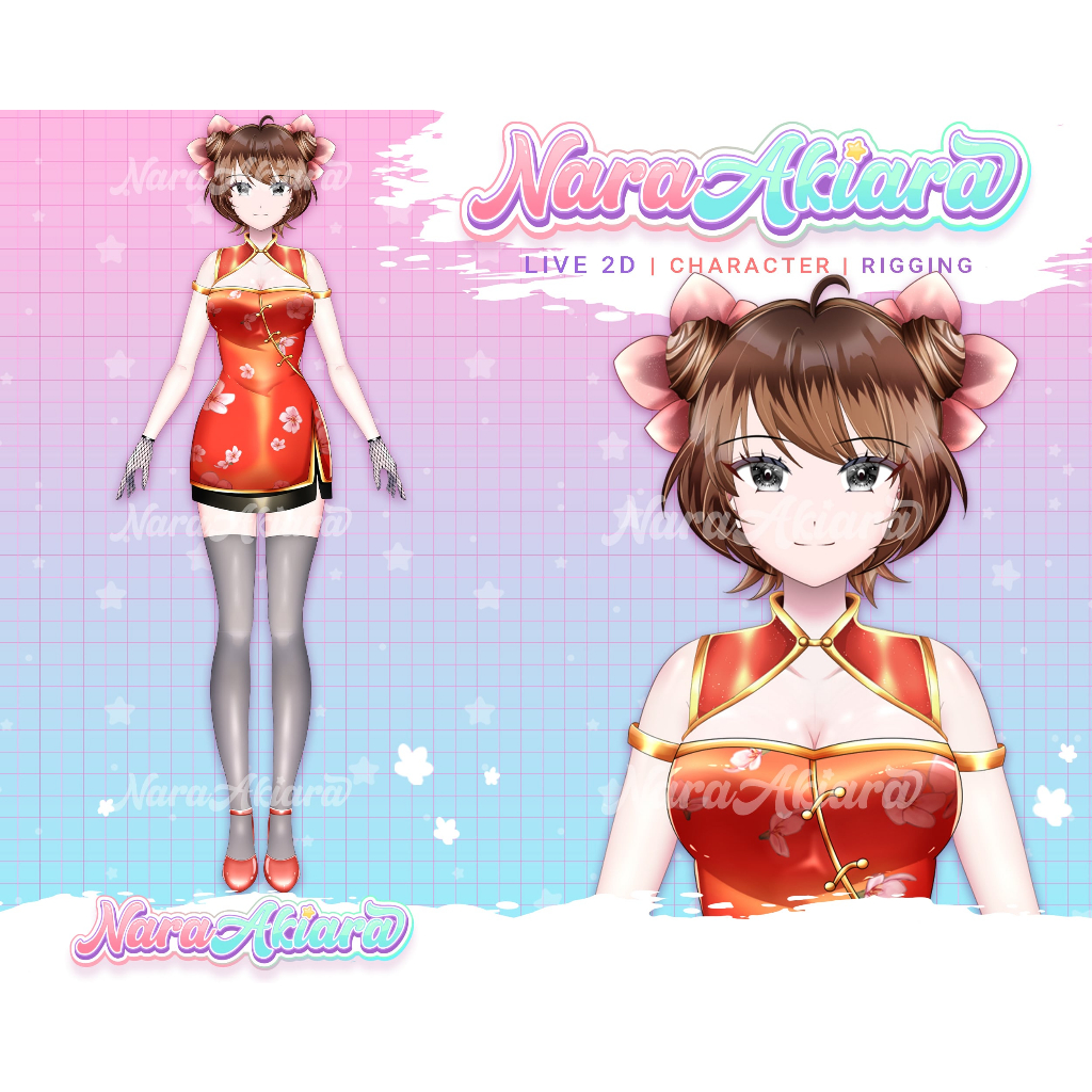 Look Different When Streaming with VTuber Live2D Characters, VTuber Complete Package, Ready ...