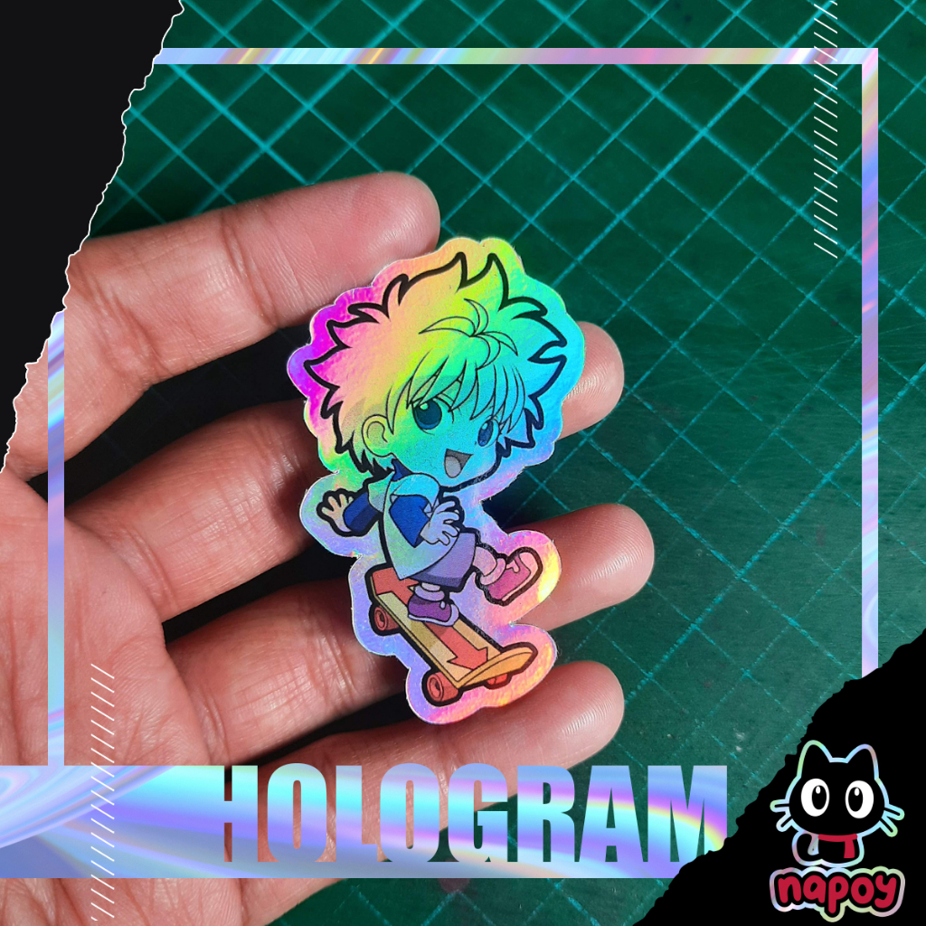 Hunter X Hunter Killua Chibi Anime Hologram Sticker | Shopee Philippines
