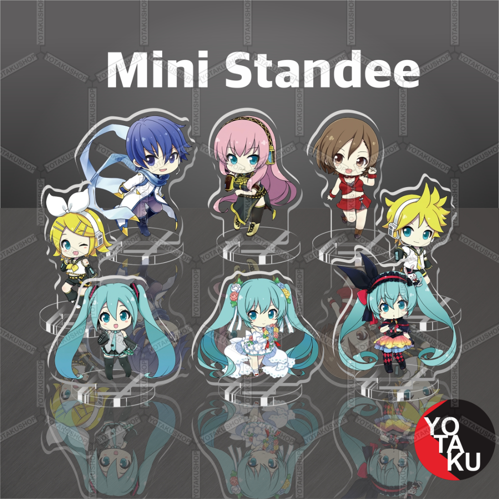 Mini Standee Figure Anime Acrylic Vocaloid Series 1 Hatsune Miku Kaito ...