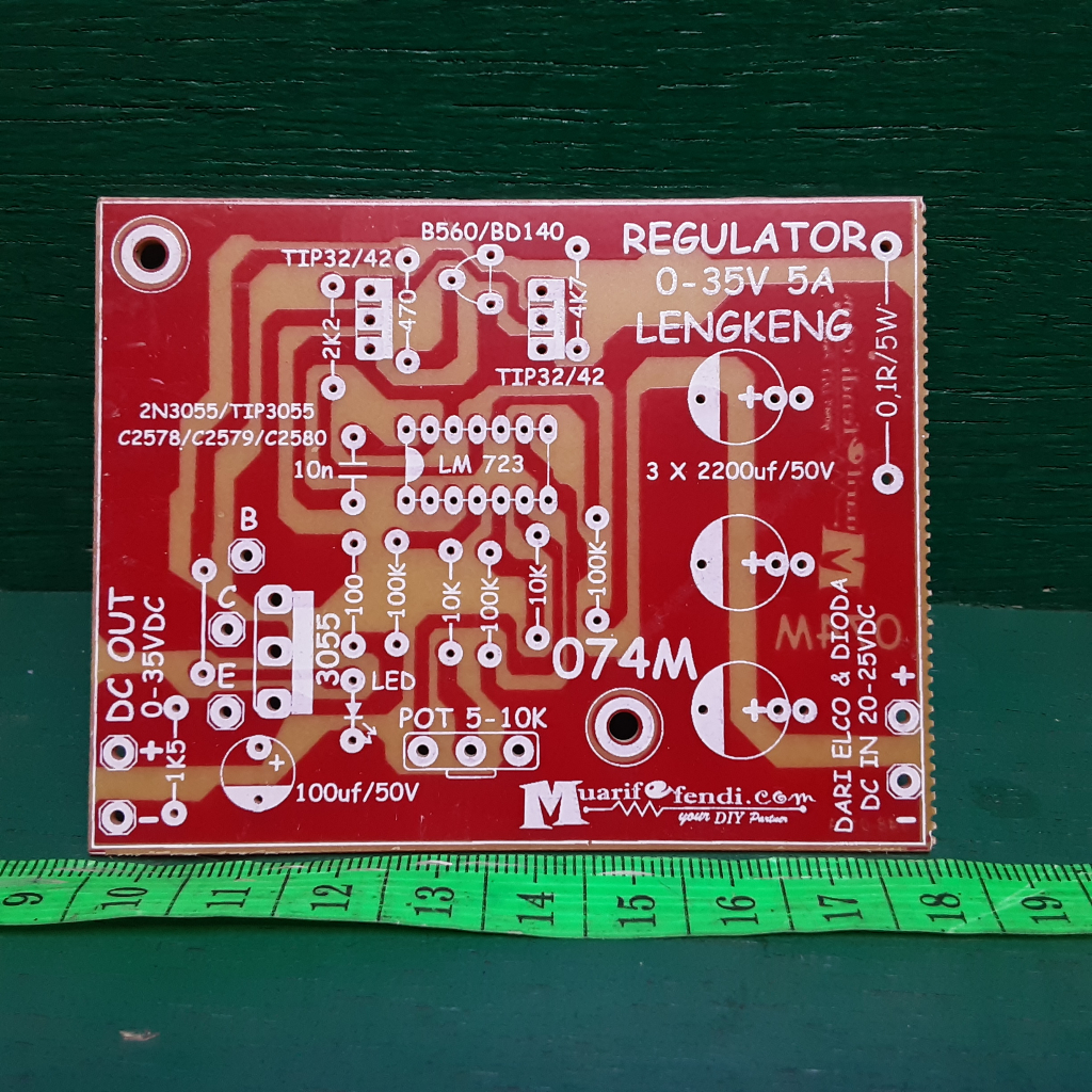 Pcb Regulator Adjustments LM723 0-35 volt 5 amperes singe | Shopee ...