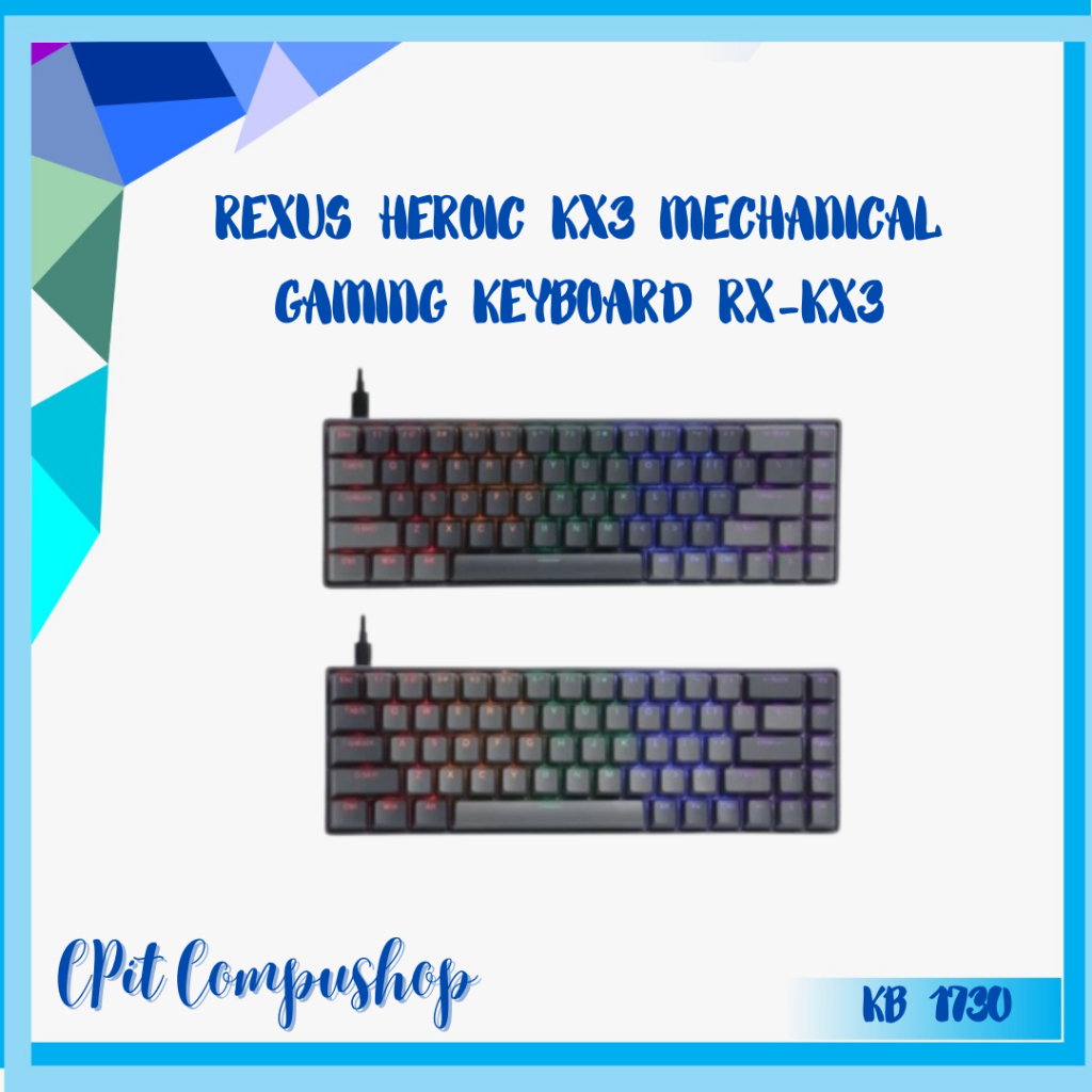 Rexus Heroic KX3 Mechanical Gaming Keyboard RX-KX3 | Shopee Philippines